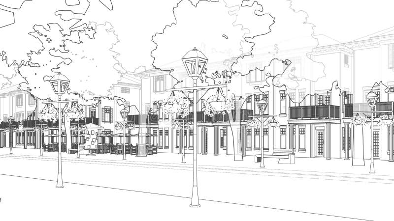 3D Looped Animation of Building Project Stock Footage - Video of modern ...