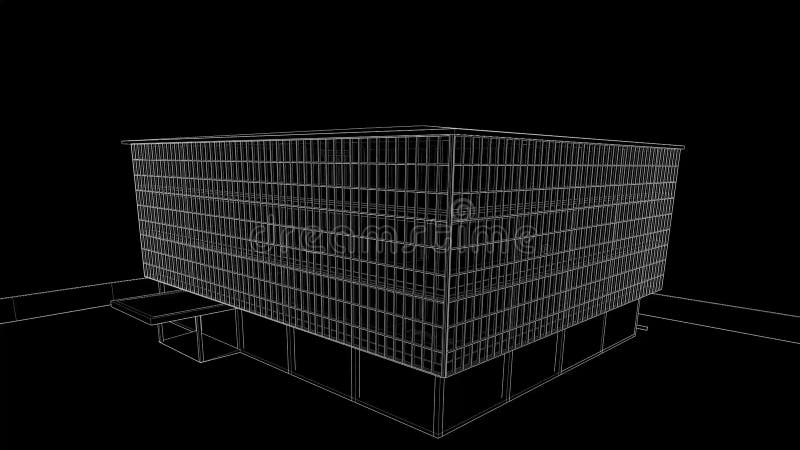 3D Looped Animation of Building Project Stock Video - Video of ...