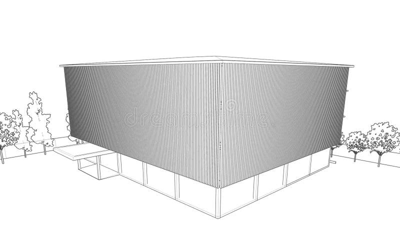 3D Looped Animation of Building Project Stock Video - Video of model ...