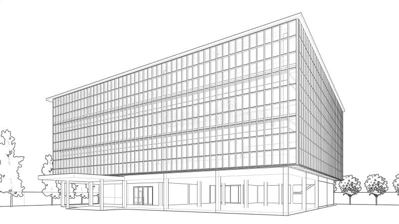 3D Looped Animation of Building Project Stock Footage - Video of layout ...