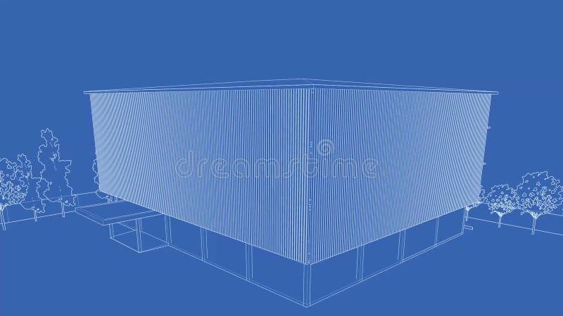 3D Looped Animation of Building Project Stock Video - Video of loop ...