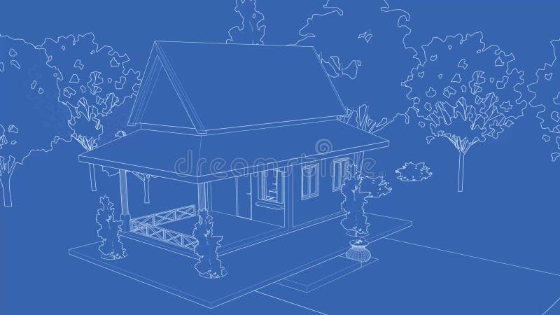 3D Looped Animation of Building Project Stock Footage - Video of ...