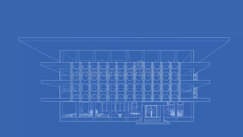 3D Looped Animation of Building Project Stock Video - Video of ...