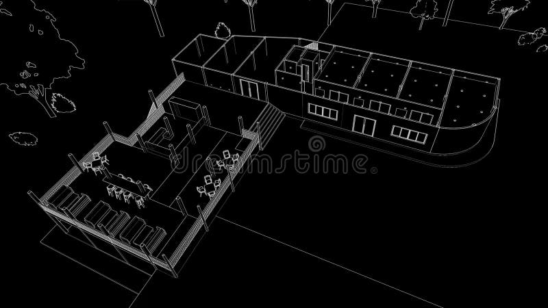 3D Looped Animation of Building Project Stock Footage - Video of ...