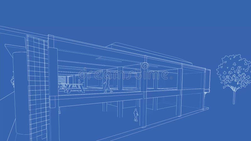 3D Looped Animation of Building Project Stock Video - Video of loop ...