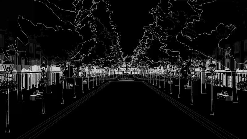 3D Looped Animation of Building Project Stock Footage - Video of ...