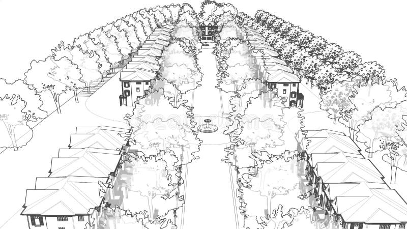 3D Looped Animation of Building Project Stock Video - Video of ...