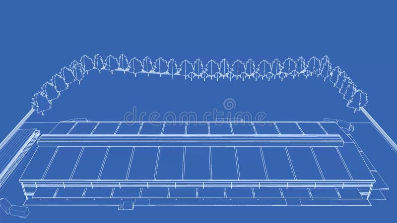 3D Looped Animation of Building Project Stock Footage - Video of loop ...