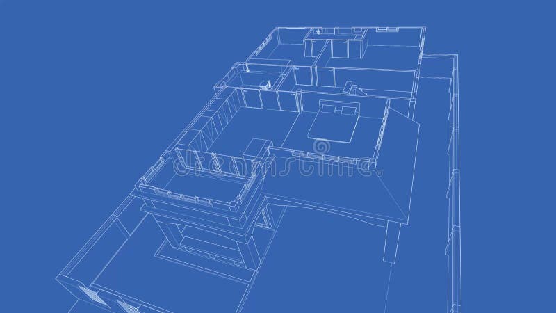 3D Looped Animation of Building Project Stock Video - Video of ...