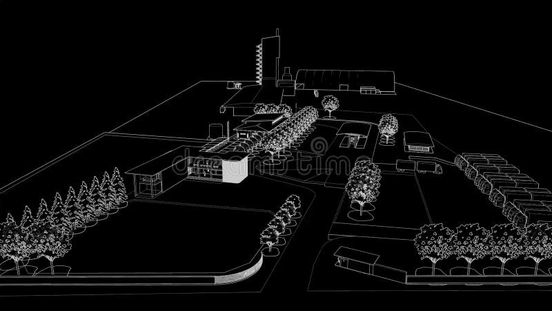 3D Looped Animation of Building Project Stock Video - Video of loop ...