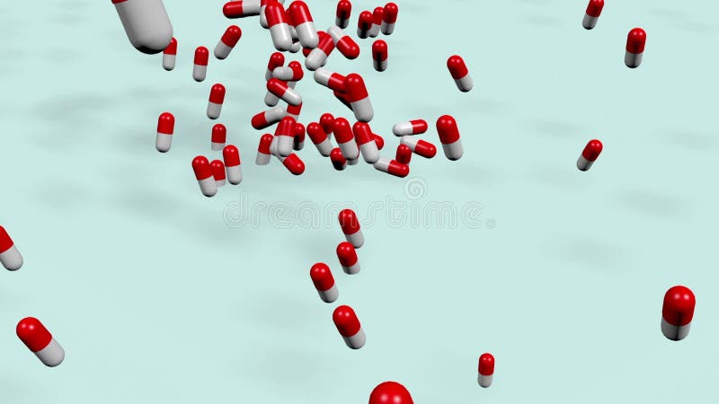 3d Animation of Capsule Falling Stock Video - Video of drug, medicament ...
