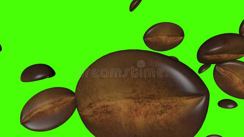 Animation of Coffee Cups on Green Screen Chroma Key, Flat Design ...