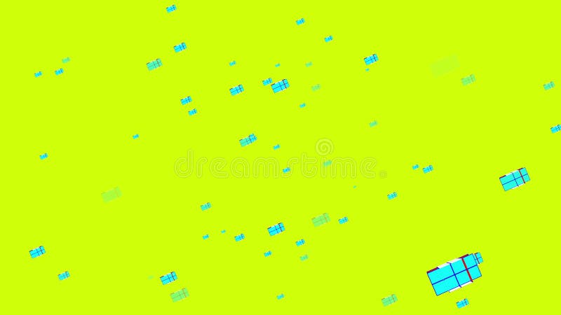 3d Animation of Colorful Rectangular Particles Flying and Floating ...