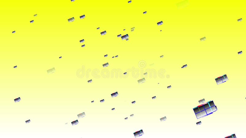 3d Animation of Colorful Rectangular Particles Flying and Floating ...