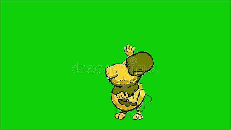 Puppet Pose in Front of the Mirror Isolated on Green Screen Stock ...