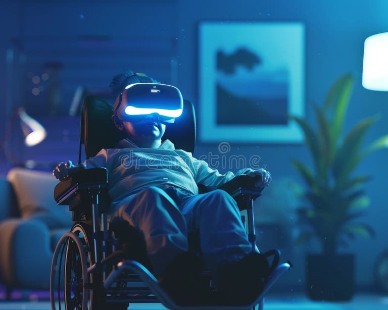 3D Animation of a Disabled Individual Exploring Digital Adventures ...