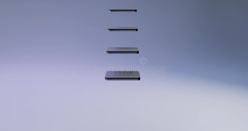3d Animation of Disassembly of the Solar Battery, Composition ...
