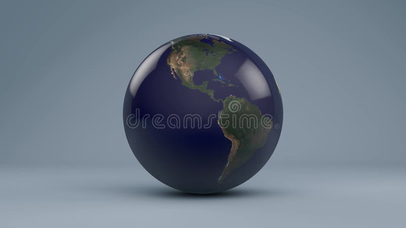 3D Animation of Earth Rotating on Pastel Background Stock Video - Video ...