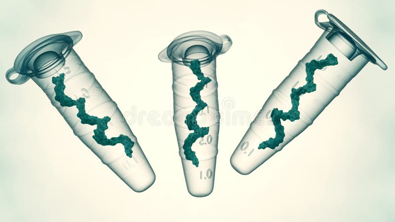 A 3d Animation of Eppendorf Tube Containing RNA Molecule. Stock Video ...