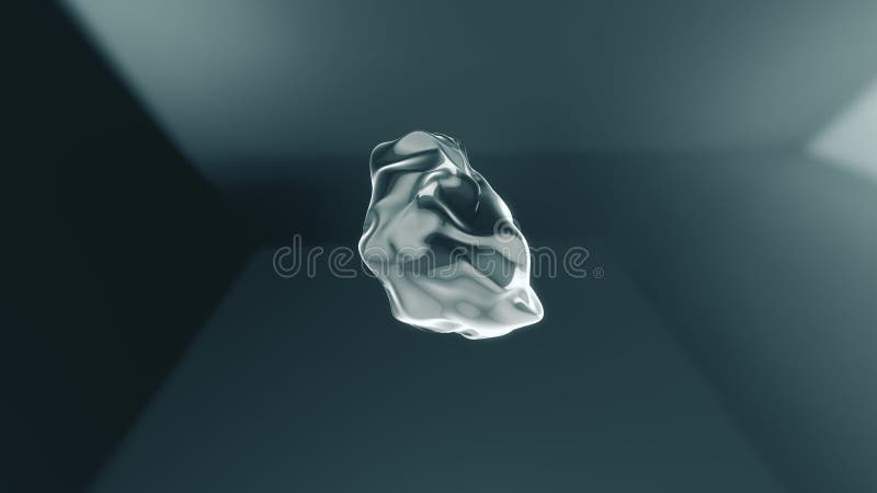 3D Animation of Flying Drop of Water in CGI Enviroment Stock Footage ...