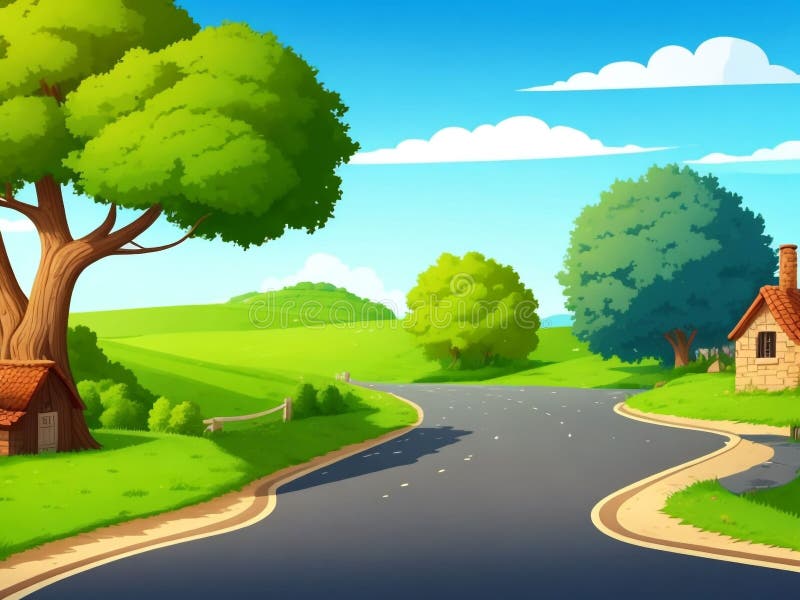 3D Animation Forest Scene with Various Forest Trees in Kids Story Stock ...