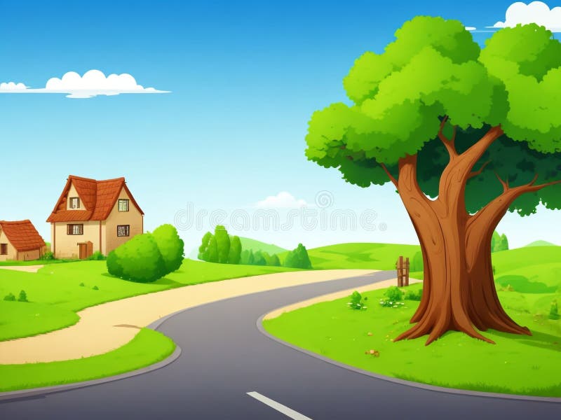 3D Animation Forest Scene with Various Forest Trees in Kids Story Stock ...