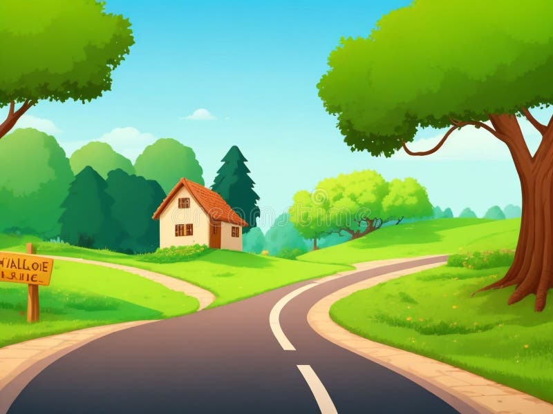 3D Animation Forest Scene with Various Forest Trees in Kids Story Stock ...