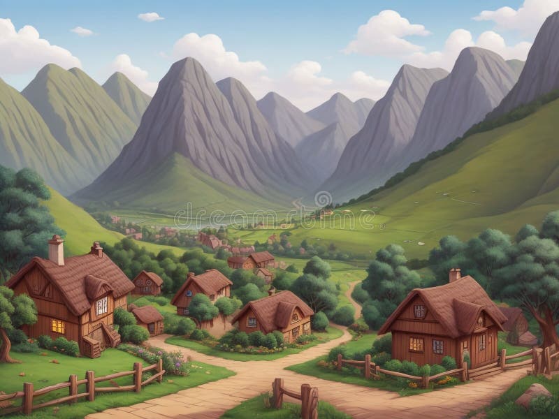 3D Animation Forest Scene with Various Forest Trees in Kids Story Stock ...