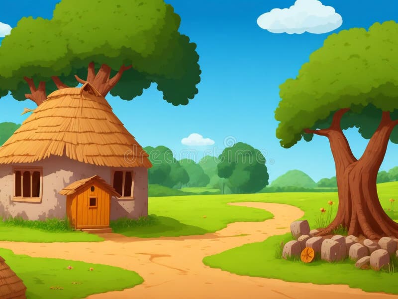 3D Animation Forest Scene with Various Forest Trees in Kids Story Stock ...