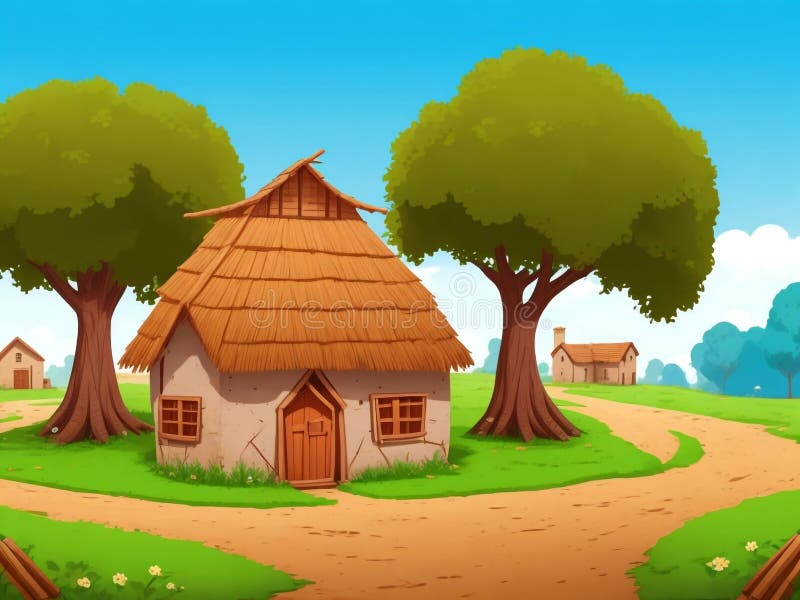 3D Animation Forest Scene with Various Forest Trees in Kids Story Stock ...