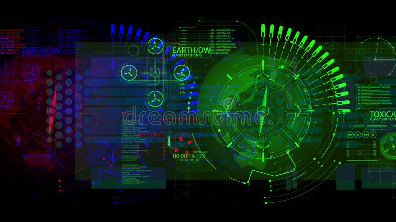 Animation - Futuristic Technology Interface Stock Footage - Video of ...