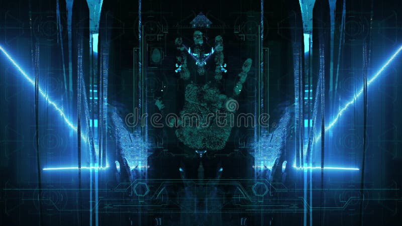 Animation - Futuristic Technology Interface Stock Footage - Video of ...