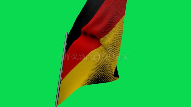 German Flag Made of Cubes Moving Up and Down in a Random Pattern. Stock ...