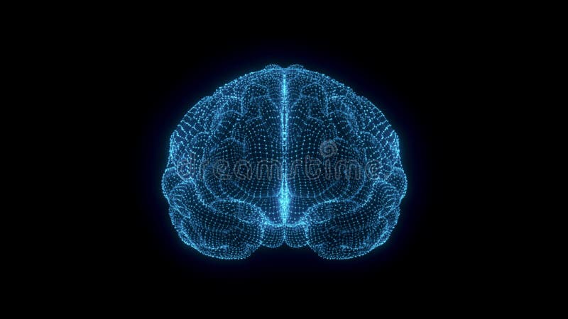 3d Animation Graphic Design of Brain and Brain Stem. 3D Animation of ...