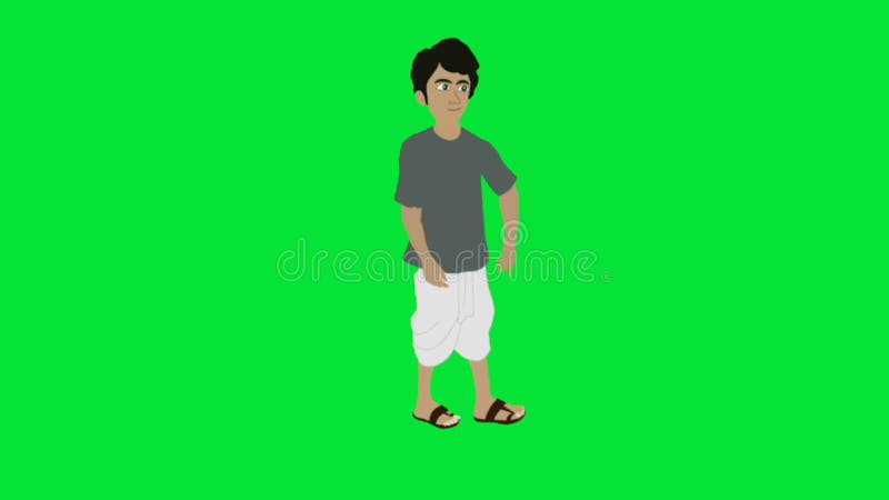 2D Animation of the Human Animation Character in Place with Movement ...