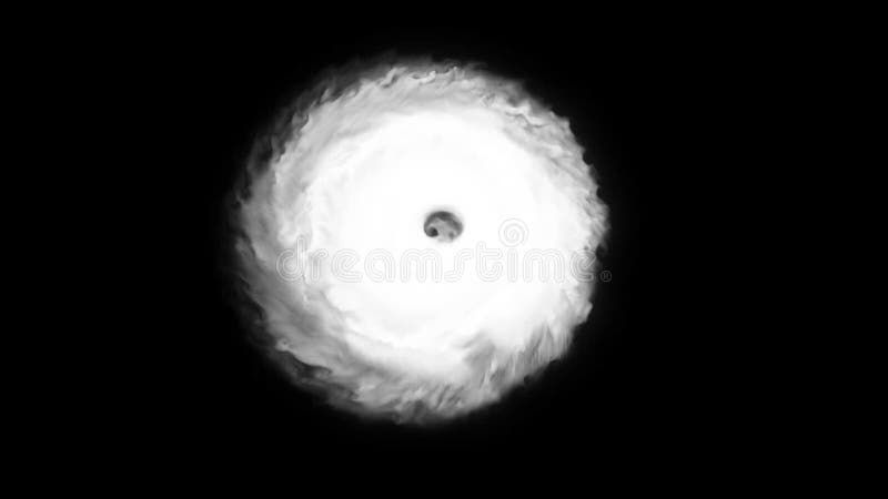 3d Animation of a Hurricane Isolated on Black with Luma Matte Stock ...