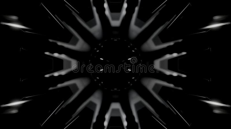 3D Animation of a Journey through a Spaceship or Industrial Hallway ...