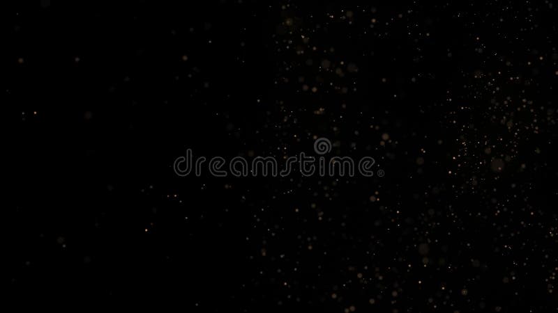 3D Animation - Looping Golden Dust Particles in the Wind Stock Video ...