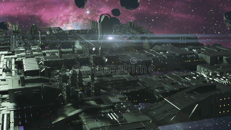 4k Animation - Model of Alien Sci-fi City Stock Footage - Video of ...