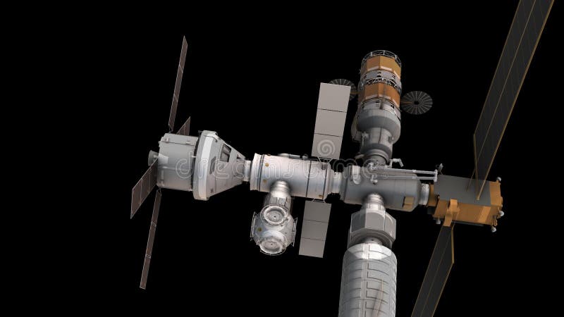 NASA Gateway Module -outline Stock Video - Video of journey, discovery ...