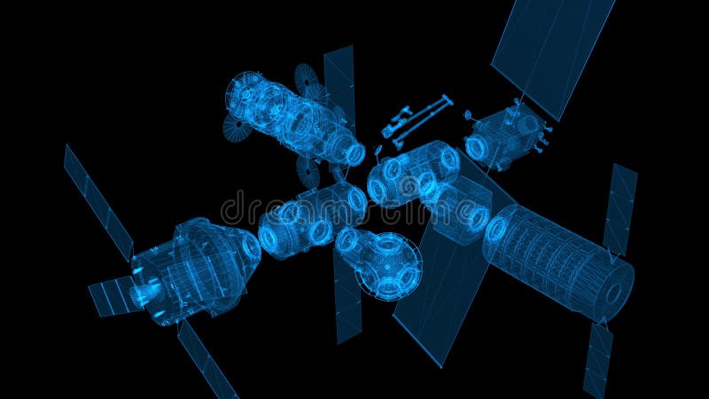 NASA Gateway Module -outline Stock Video - Video of journey, discovery ...