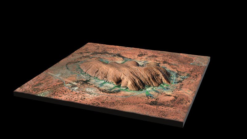 Uluru Mountain Glyph Icon Animation Stock Video - Video of city ...