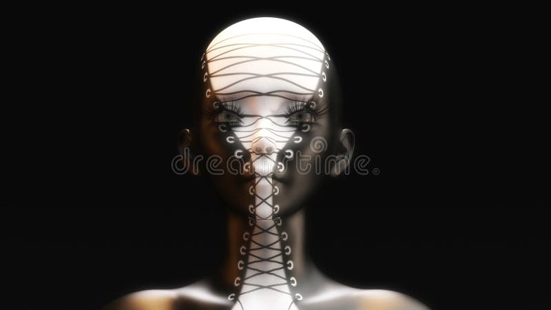 3D Animation of a Morphing Face Stock Video - Video of female, body ...