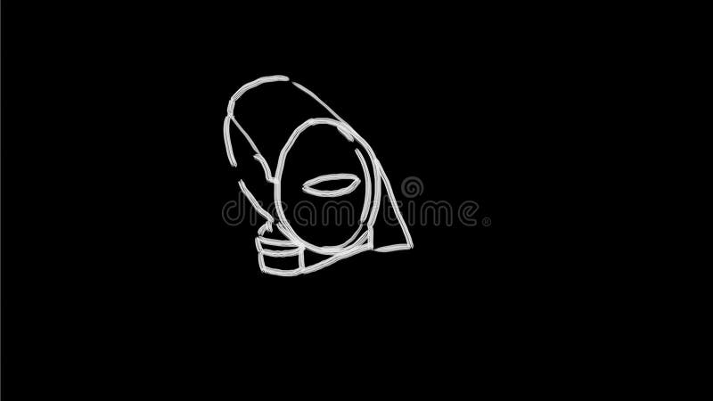 CCTV Surveillance Camera Eye Watching Drawing 2D Animation Stock Video ...