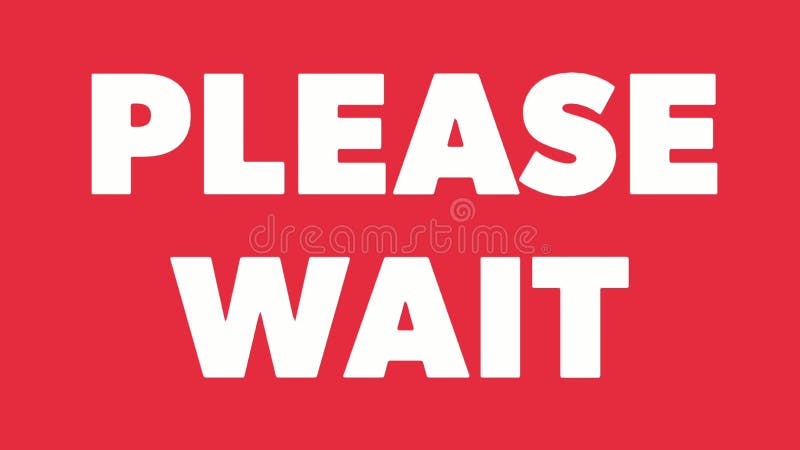 Please Wait Animation with Heartbeat Effect Stock Video - Video of ...