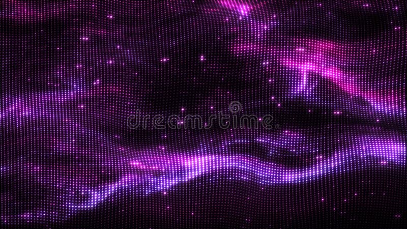 Loop Pink Digital Wave Pattern Movements Effect Stock Video - Video of ...