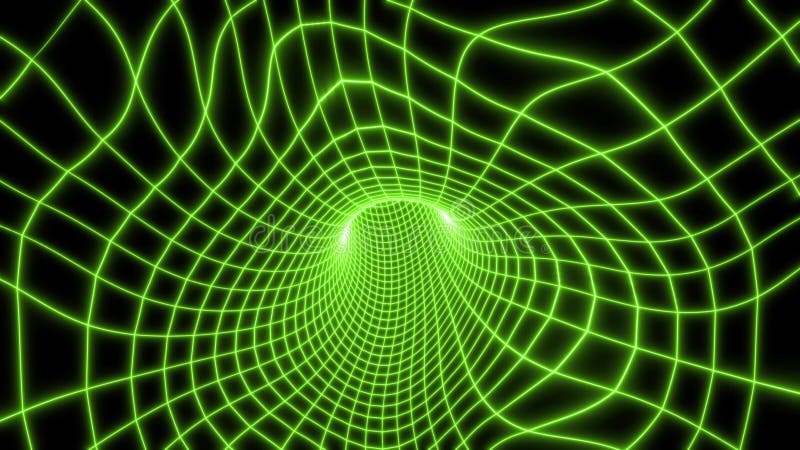 A 3d Wire Frame Tunnel Animation. Stock Video - Video of wire, grid ...