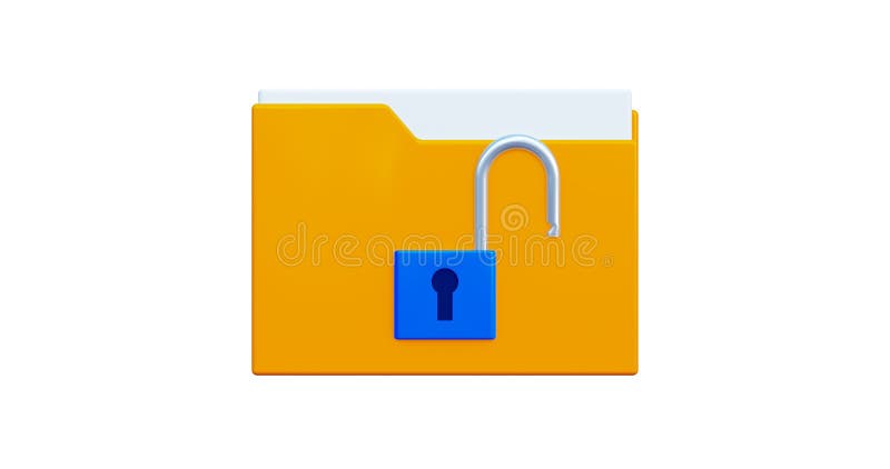 3D Animation. Opening Closed Documents and Folders Stock Footage ...