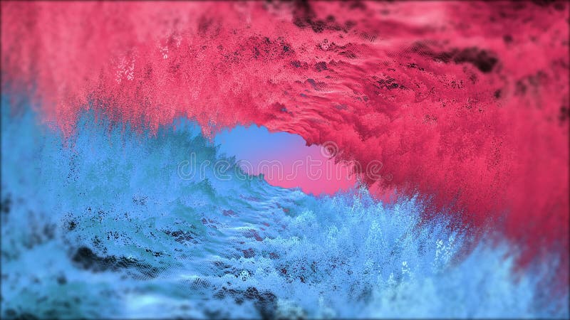 3d Animation of a Psychedelic Particles Background Stock Video - Video ...