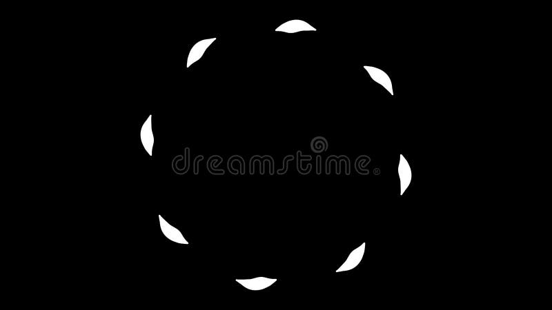2d Animation of Particles Moving in a Circle. Video Clip with Alpha ...